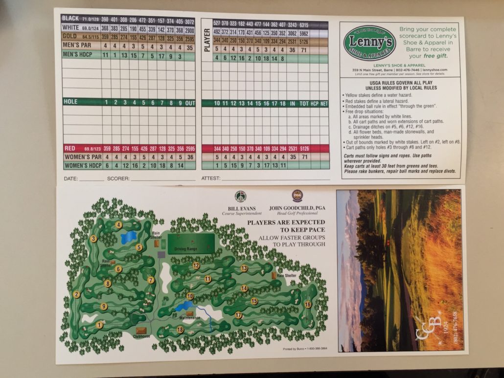 Golf Course - Country Club of Barre
